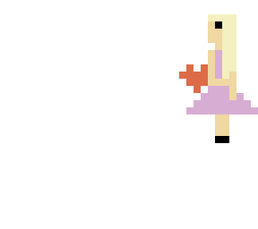 My First Pixel Art: Girl In A Dress | Minecraft Skin