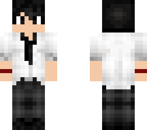 Shirt and Tie black version | Minecraft Skin