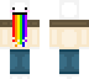Rainbow Barf Man | Minecraft Skin
