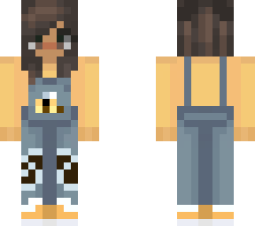 Yellow Overalls Girl | Minecraft Skin