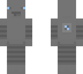 Blue derp robot | Minecraft Skin