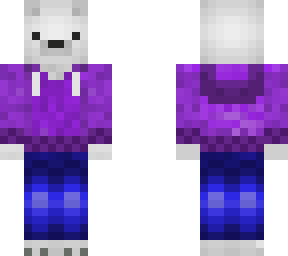 polar bear purple hoodie | Minecraft Skins