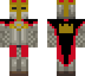 Red king on armour v2 | Minecraft Skin