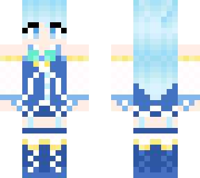 Aqua goddess of water | Minecraft Skin