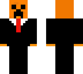 orange suit creeper | Minecraft Skin