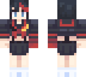 Ryuko Matoi Non-Slim Edition | Minecraft Skin