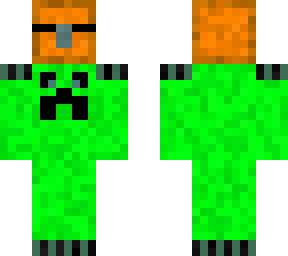 Creeper holding Chest | Minecraft Skin
