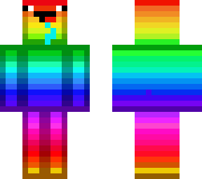 Rainbow Noob | Minecraft Skins