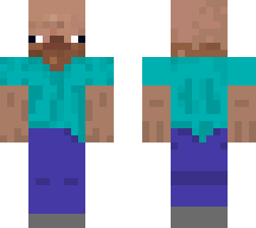 Bald weird eyes steve | Minecraft Skin