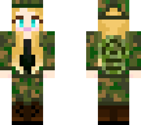 military woman | Minecraft Skins