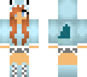 Ginger Shark Girl | Minecraft Skin