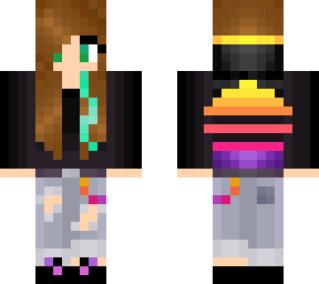 Synthwave Girl | Minecraft Skin