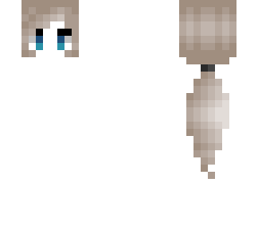 HB - Light Brown - Long Ponytail | Minecraft Skin