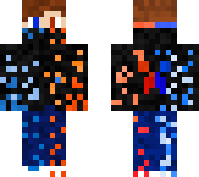 fire and water | Minecraft Skin
