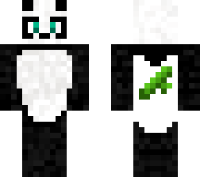 Panda with bamboo | Minecraft Skin
