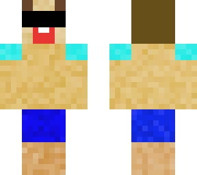 Just steve swimming and sleeping | Minecraft Skin