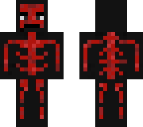 Red skeleton | Minecraft Skin