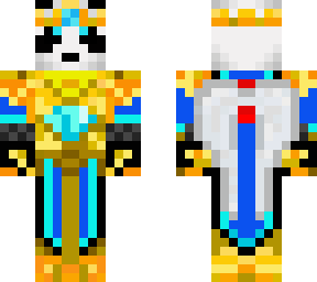 Winged King Panda with improved wings | Minecraft Skin