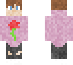 Pink Rose Eboy | Minecraft Skin
