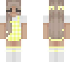 Aesthetic yellow girl | Minecraft Skin