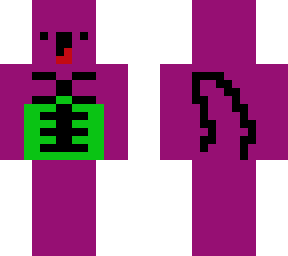 Ripped Barney | Minecraft Skin