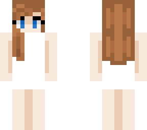 Cute Redhead-blue Eyes Girl Skin Base | Minecraft Skin