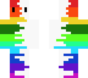 Split Rainbow Slime | Minecraft Skin