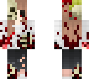 Bloody zombie girl | Minecraft Skin