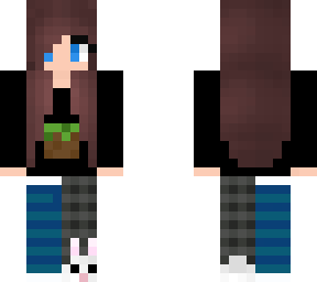 brokn leg girl | Minecraft Skin