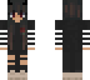Demon Rose Egirl | Minecraft Skin
