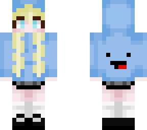 Girl with Skeppy hoodie | Minecraft Skin