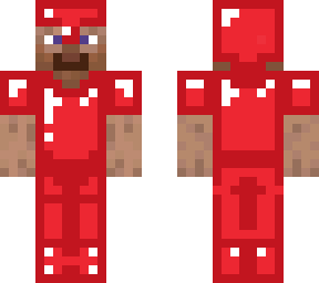 Armour Red Steve Ruby Minecraft Skins