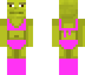 Shrek in Pink Bikini | Minecraft Skin