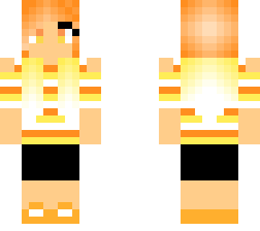 candy corn girl | Minecraft Skin