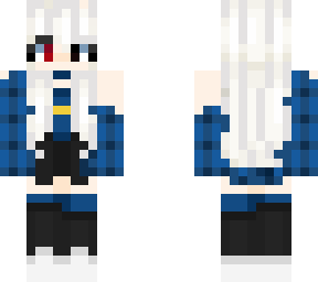 White haired Girl | Minecraft Skin
