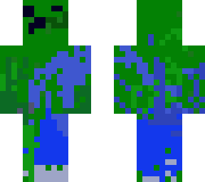 Melty Zombie creeper | Minecraft Skin