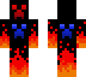 fire creeper skin | Minecraft Skin