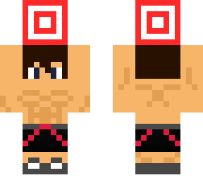 Gotdeddogs holding target block | Minecraft Skin