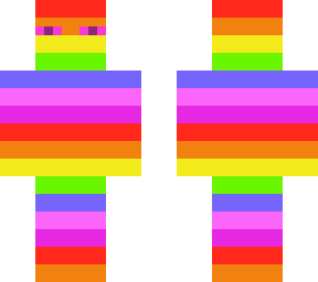 rainbow enderman | Minecraft Skin