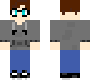 black glasses skin | Minecraft Skin