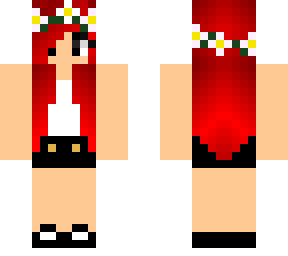 Red Girl Minecraft Skin