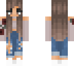 Original Aesthetic Rose Girl | Minecraft Skin