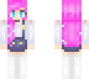 Pink farm girl | Minecraft Skin