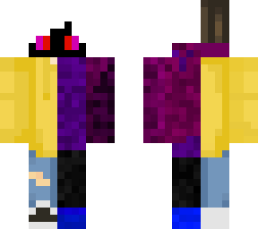 REAL Corrupted Yellow Hoodie Boy v2 | Minecraft Skin