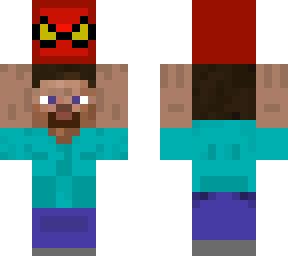 Steve Holding Spider Man Head | Minecraft Skin