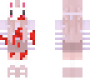 bunny cult mask girl | Minecraft Skins