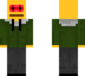 Greenie, the Vibe Check man | Minecraft Skin