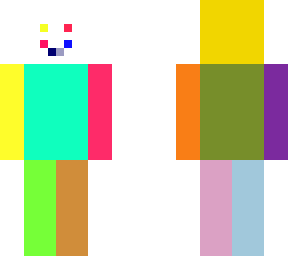 Rainbow Noob | Minecraft Skins