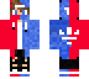 Red and blue nova | Minecraft Skin