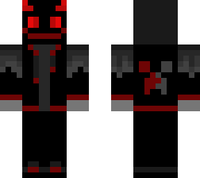 dark demon with red eyes | Minecraft Skins